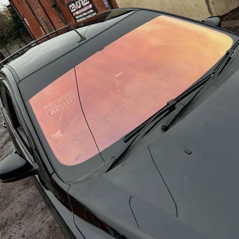 Sunset Red Orange 82% VLT Chameleon Window Film